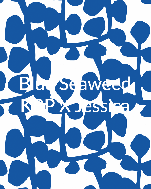 Blue Seaweed Pattern KBP® X Jessica Nielsen – kittybunnypony