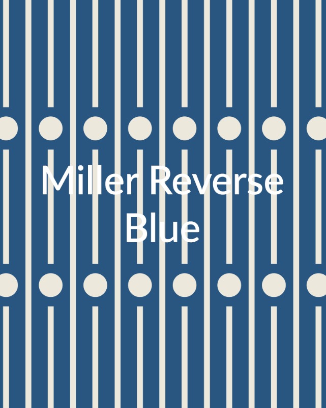 Miller Reverse Blue Pattern KBP® – kittybunnypony