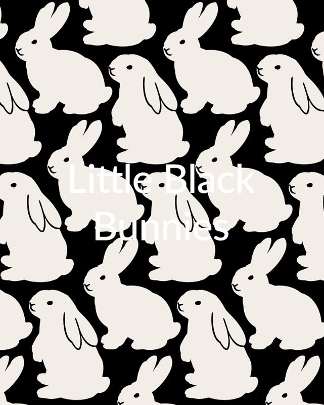Plain Little Black Bunnies Pattern KBP® – kittybunnypony